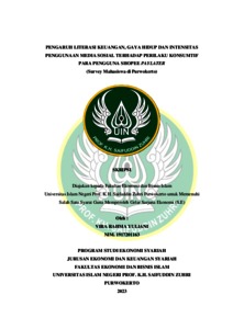 PENGARUH LITERASI KEUANGAN, GAYA HIDUP, DAN INTENSITAS PENGGUNAAN MEDIA SOSIAL TERHADAP PERILAKU ...